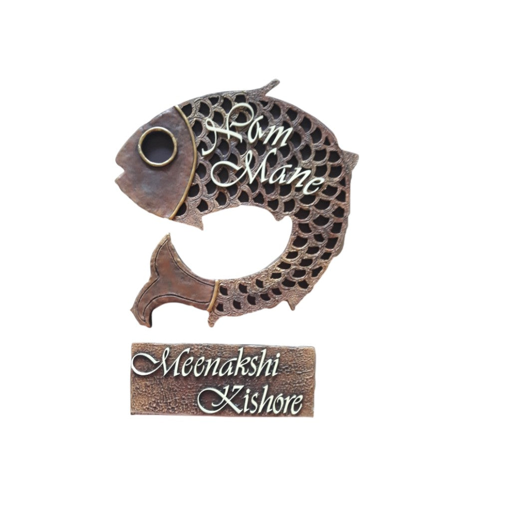 Fish Shaped Nameplate – Artz N Colours